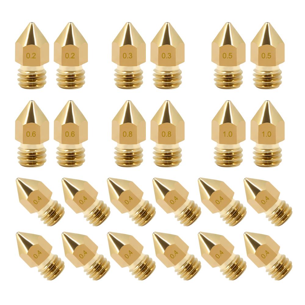Brass Mk8 Nozzles For CR 10, Ender Series 1.75mm - FORGE BOX